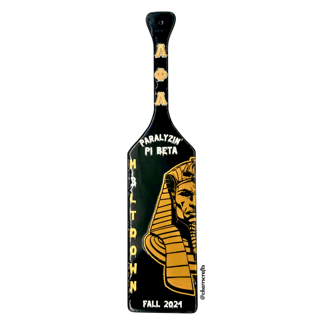 Alpha Phi Alpha "M3LTDOWN" Paddle – Charrs Crafts
